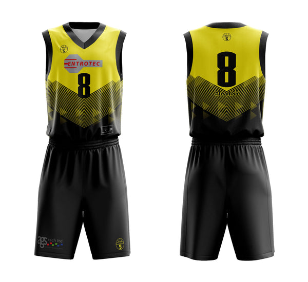 STARTING 5 Sublimated Basketball Kit Single-Sided Example 3 - £456.00 ...
