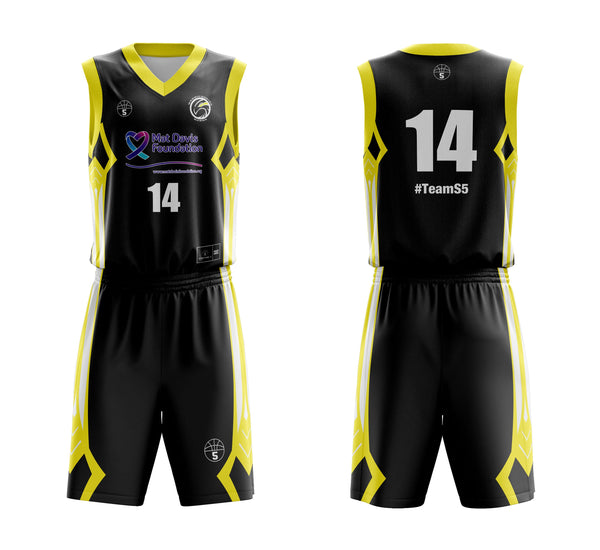 STARTING 5 Sublimated Basketball Kit Single-Sided Example 8 - £456.00 ...